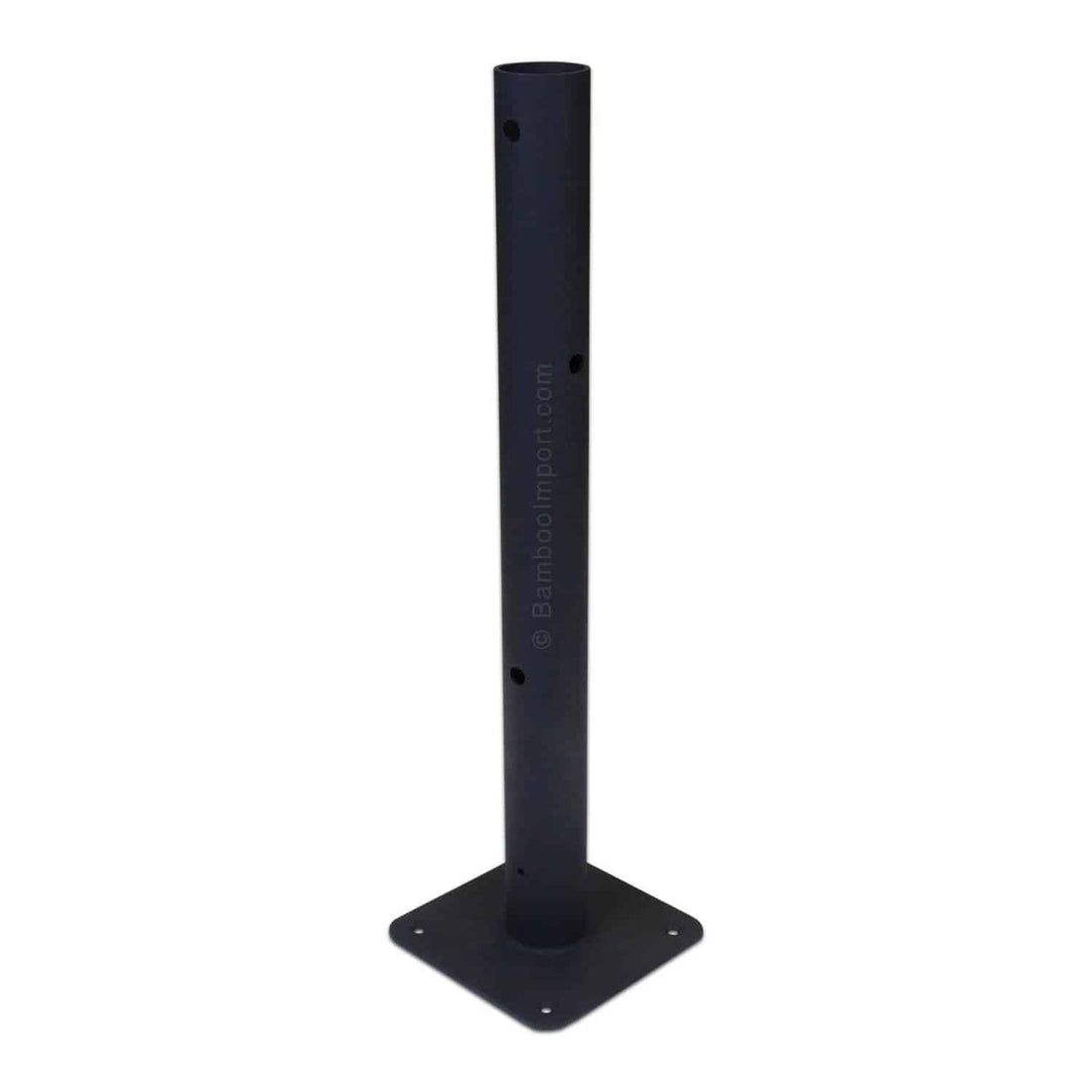 Round Bamboo Post Holder on Plate